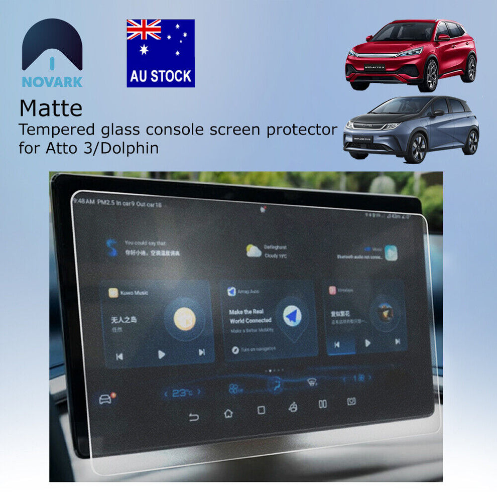 BYD Dolphin Tempered Glass Screen Protector | Matte & Clear Console ...