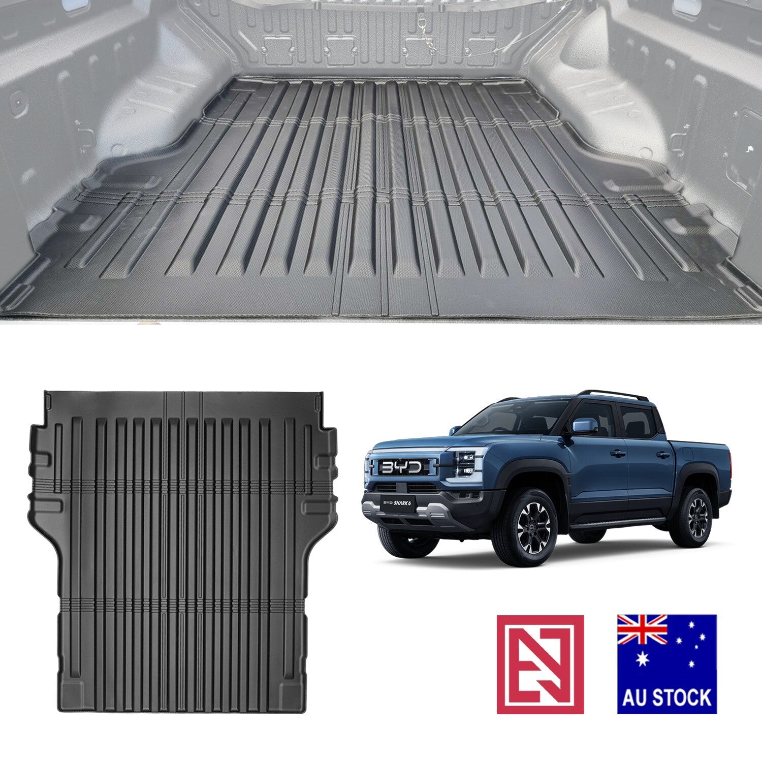 BYD Shark 6 2024-Onwards All-Weather Heavy Duty Tub Mat Boot Liner ...
