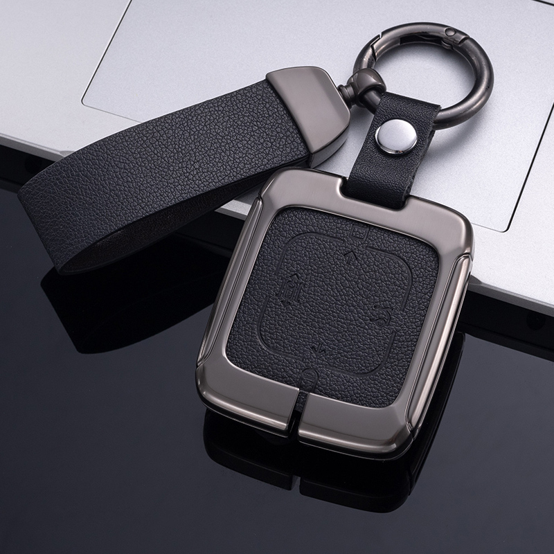 Zeekr 7X X 009 Key Fob Card Holder Zinc Alloy Frame Leather Finish Key ...
