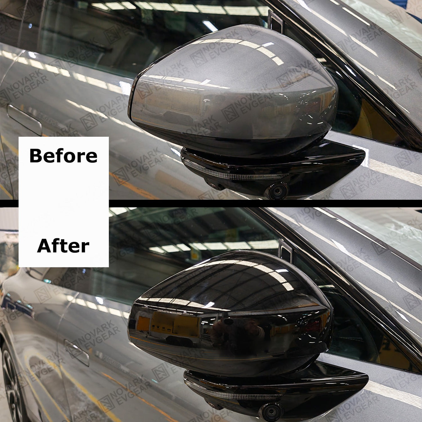 Zeekr 7X Side Mirror Protector Rear View Mirror Cover Black/Carbon Fib ...